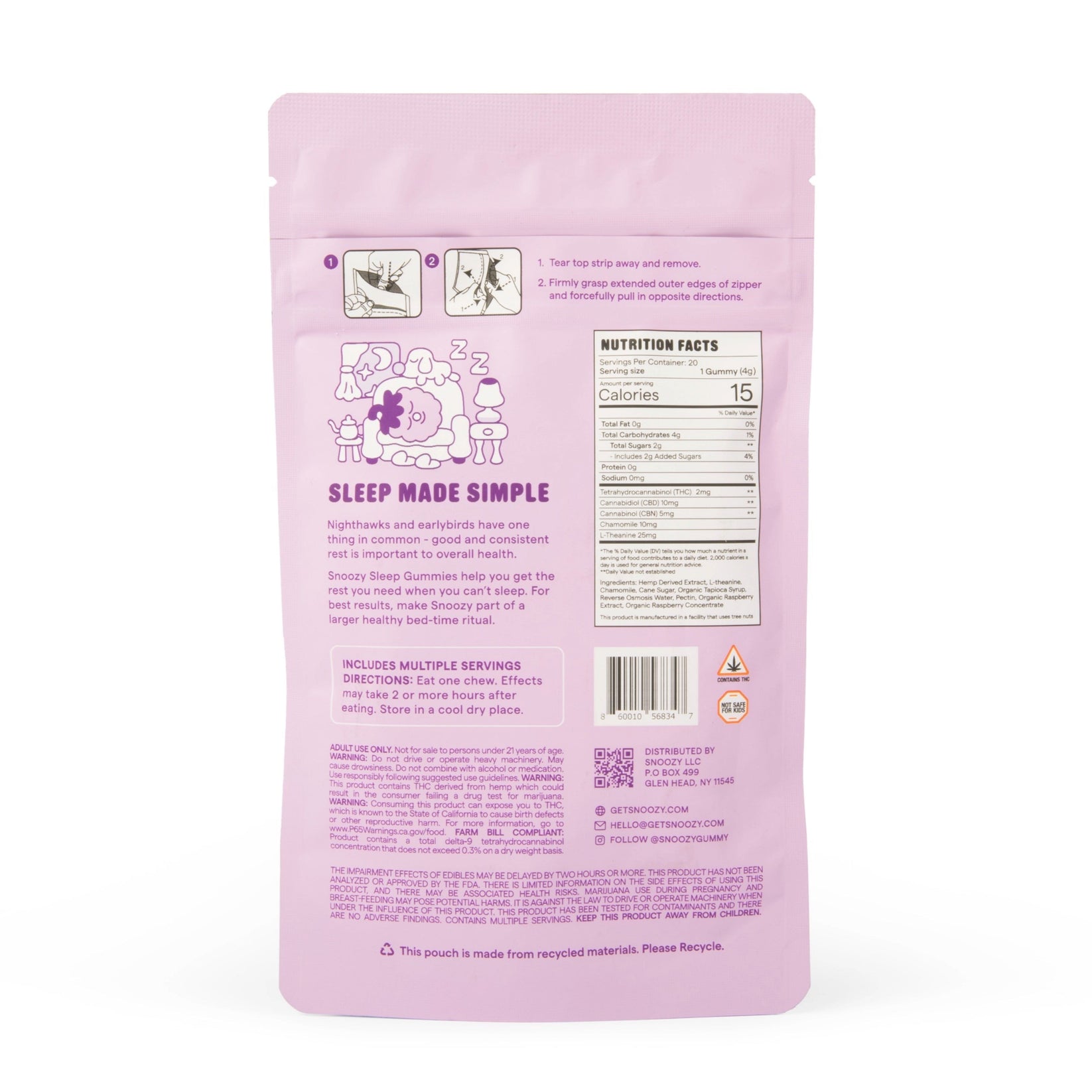Microdose Edibles Sleep Gummies | Snoozy